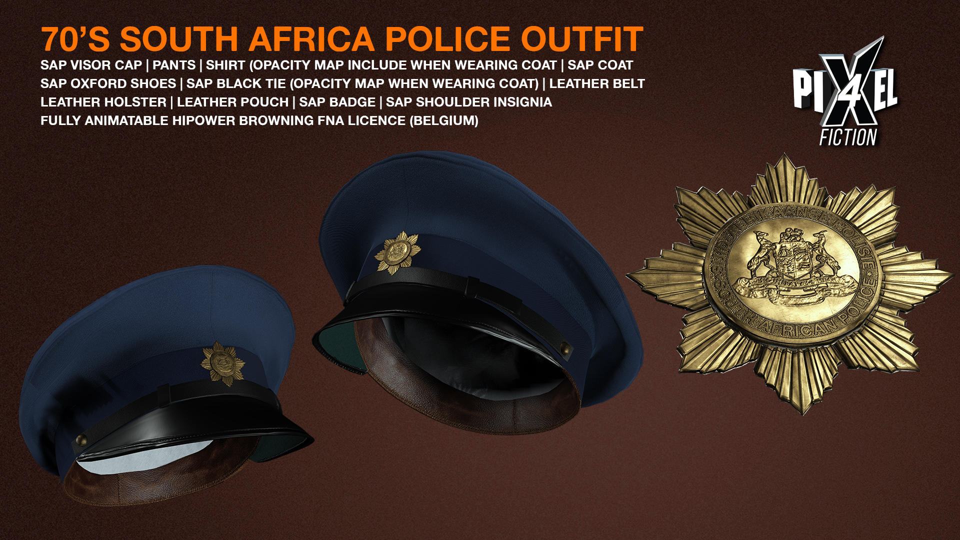 70's South Africa Police Outfit - Character Creator/Outfit - Reallusion ...