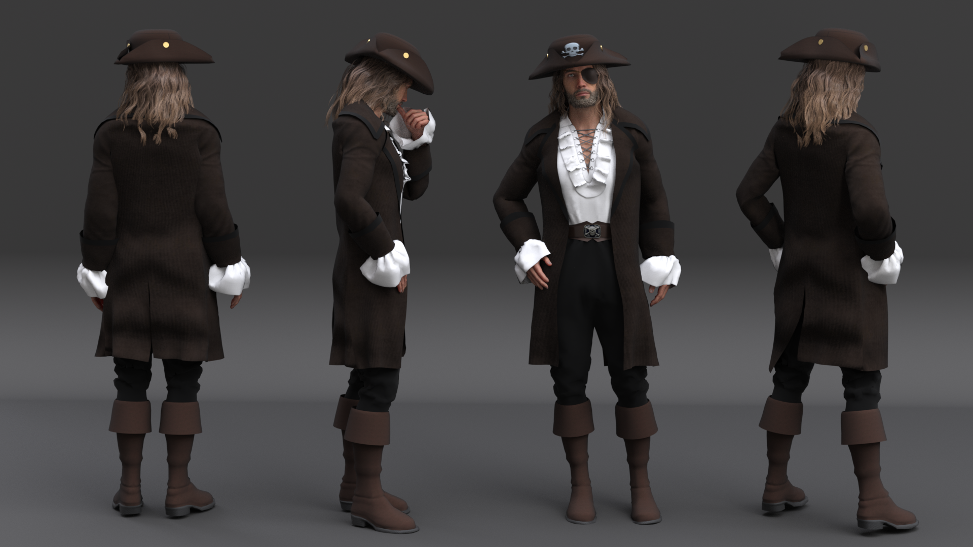 Kevin Pirate - Character Creator/Outfit - Reallusion Content Store