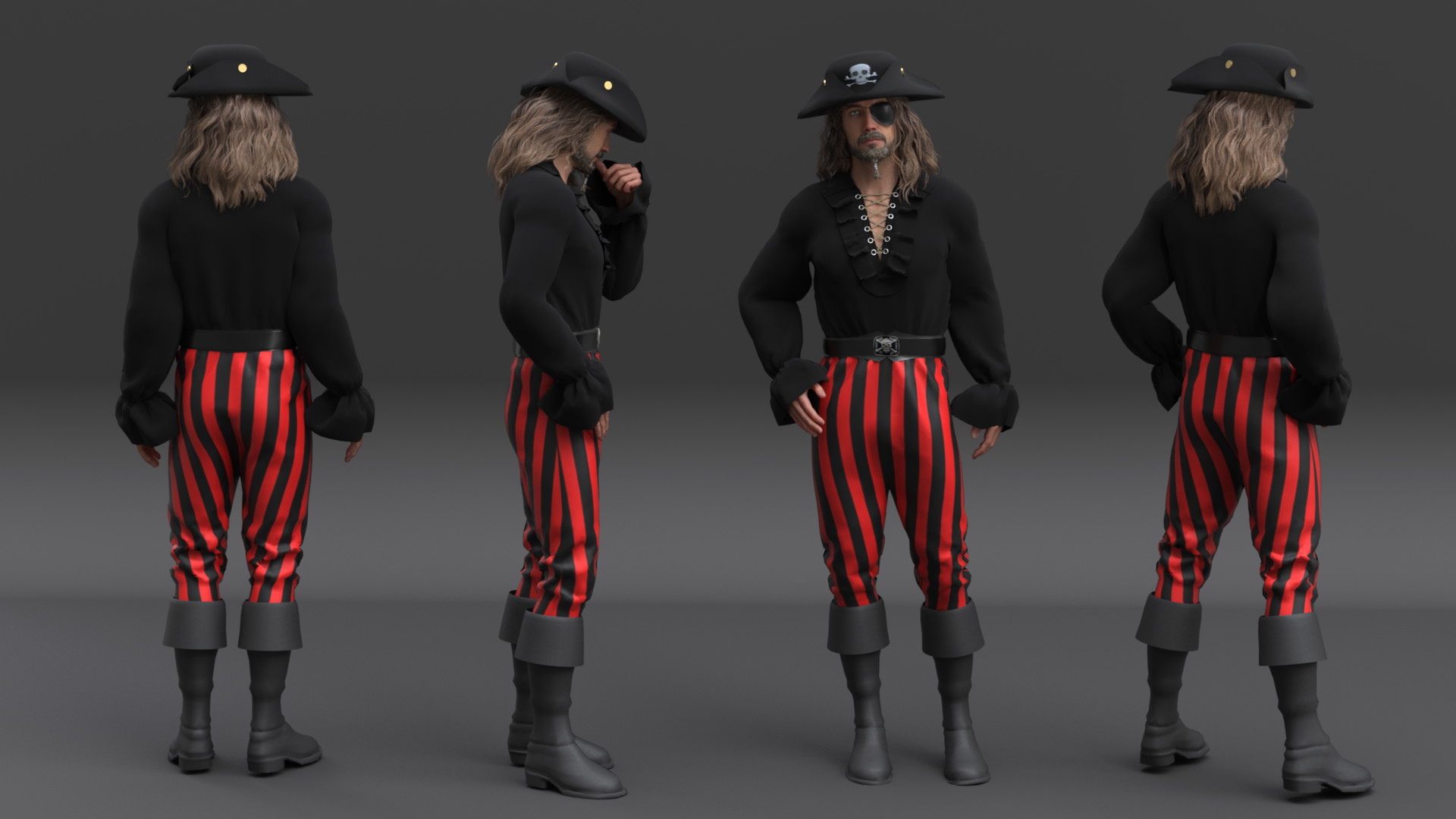 Kevin Pirate - Character Creator/Outfit - Reallusion Content Store