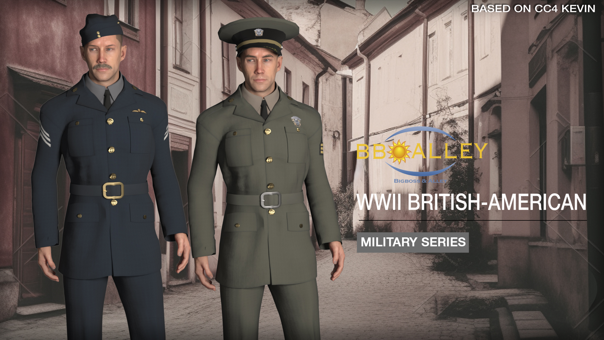 WWII British-American - Character Creator/Outfit - Reallusion Content Store
