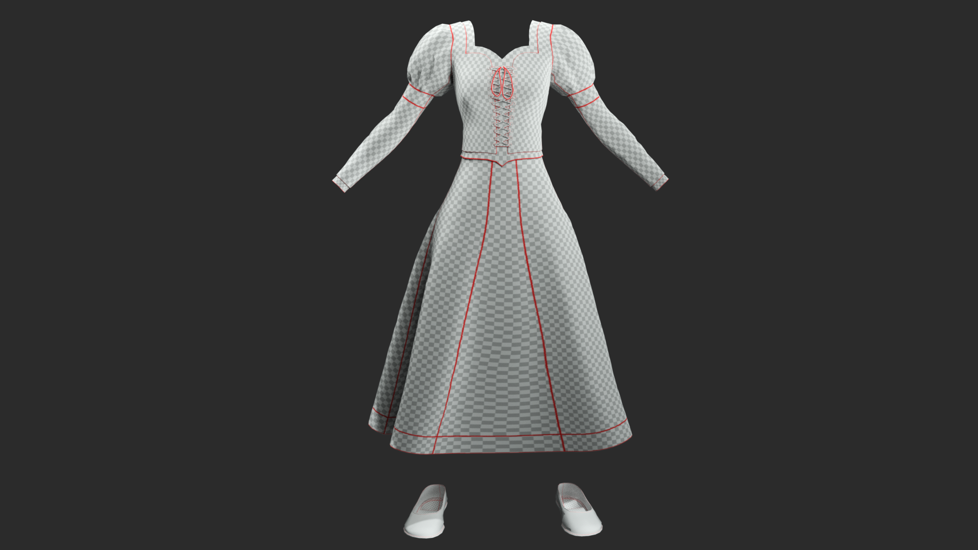 Toon Princess Dress 1 - Character Creator/Outfit - Reallusion Content Store