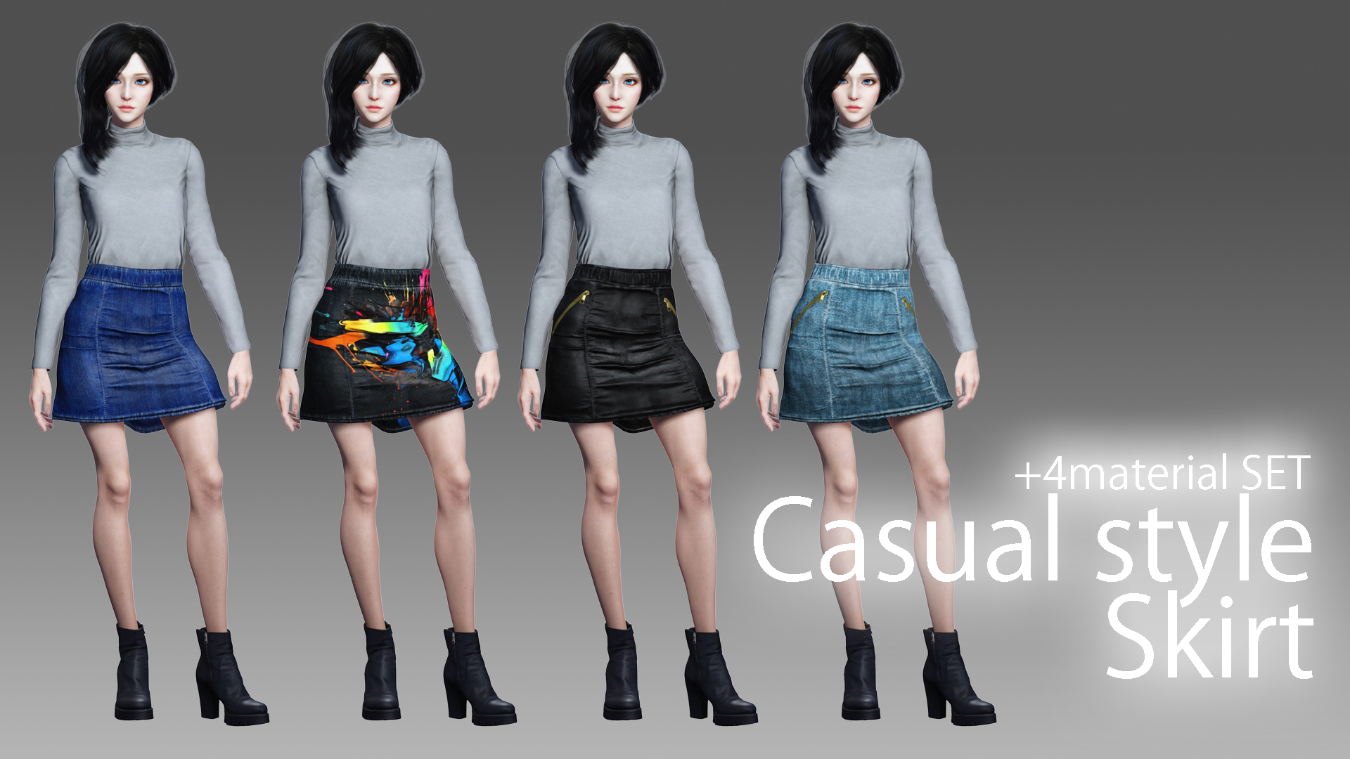 casual skirt - Character Creator/Outfit - Reallusion Content Store