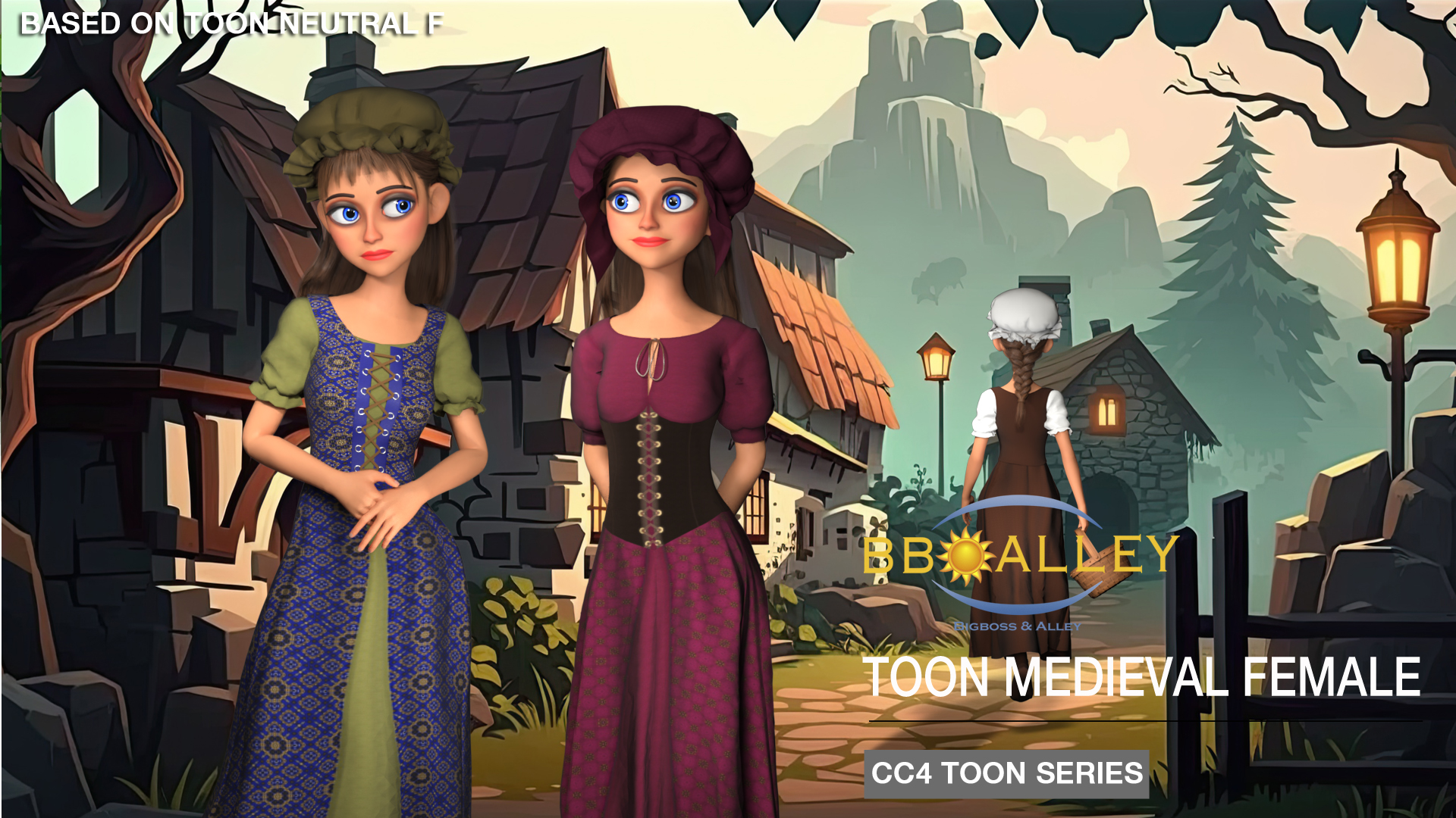 Toon Medieval Female - Character Creator/Outfit - Reallusion Content Store