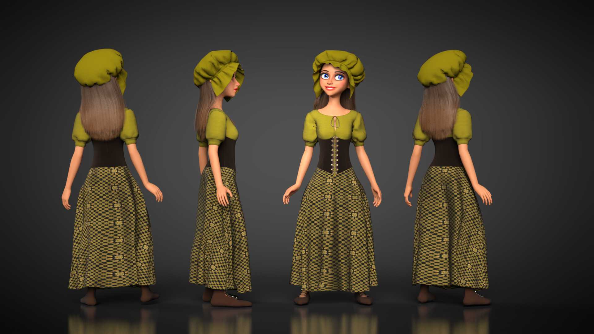 Toon Medieval Female - Character Creator/Outfit - Reallusion Content Store