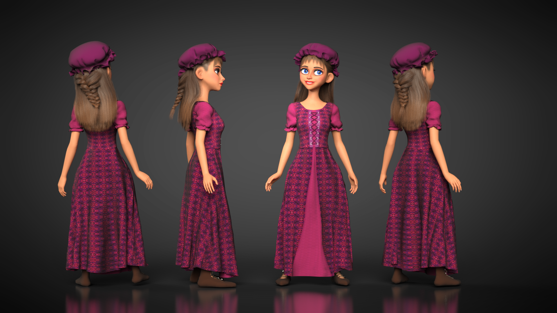 Toon Medieval Female - Character Creator/Outfit - Reallusion Content Store