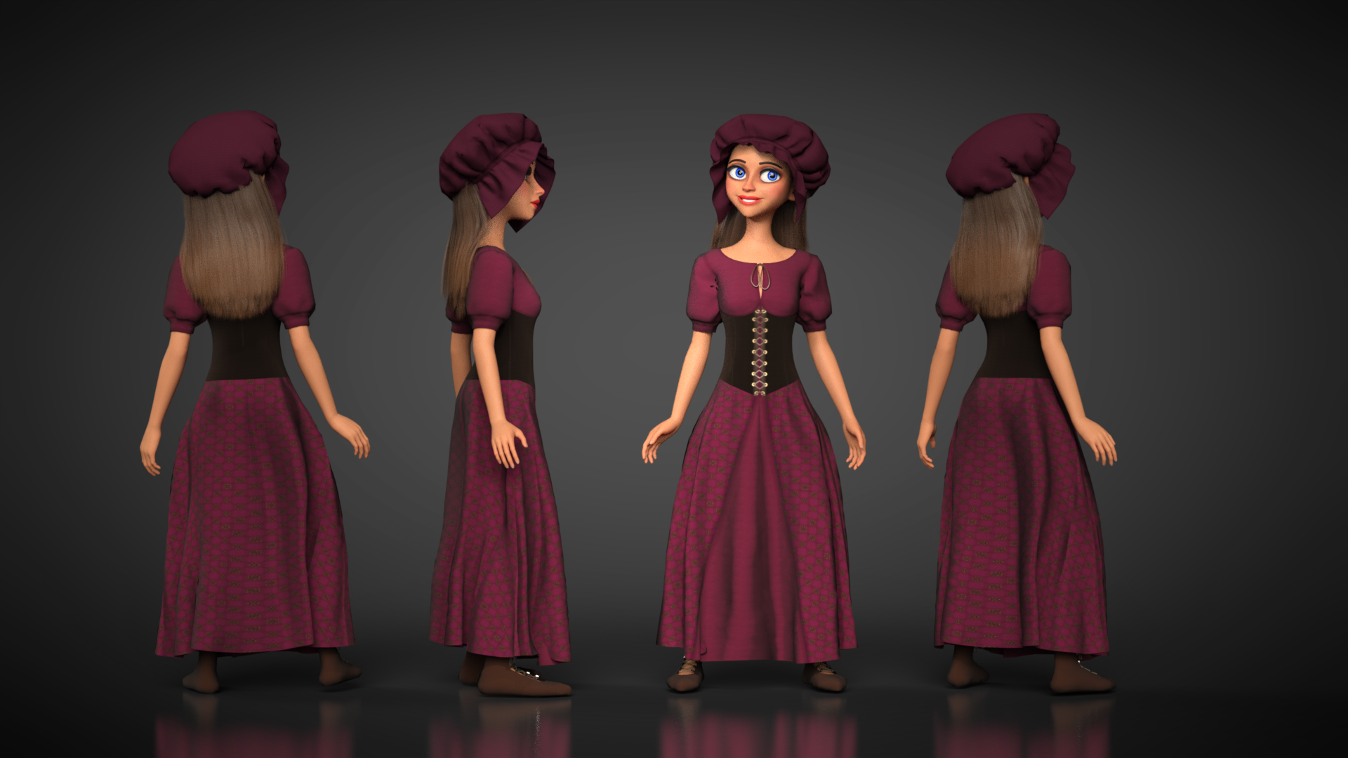 Toon Medieval Female - Character Creator/Outfit - Reallusion Content Store