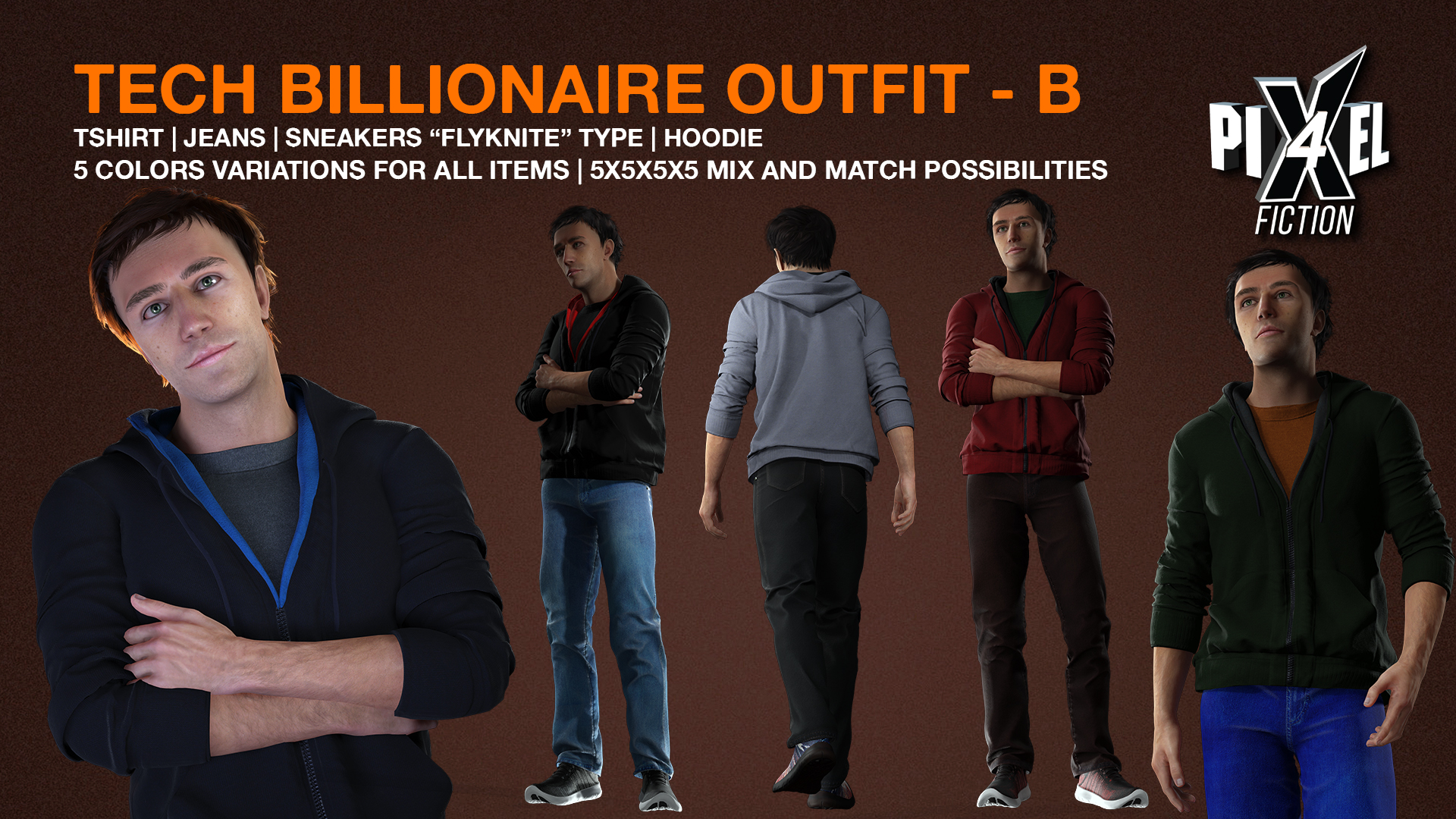 Tech Billionaire Outfit Pack - B - Character Creator/Outfit ...