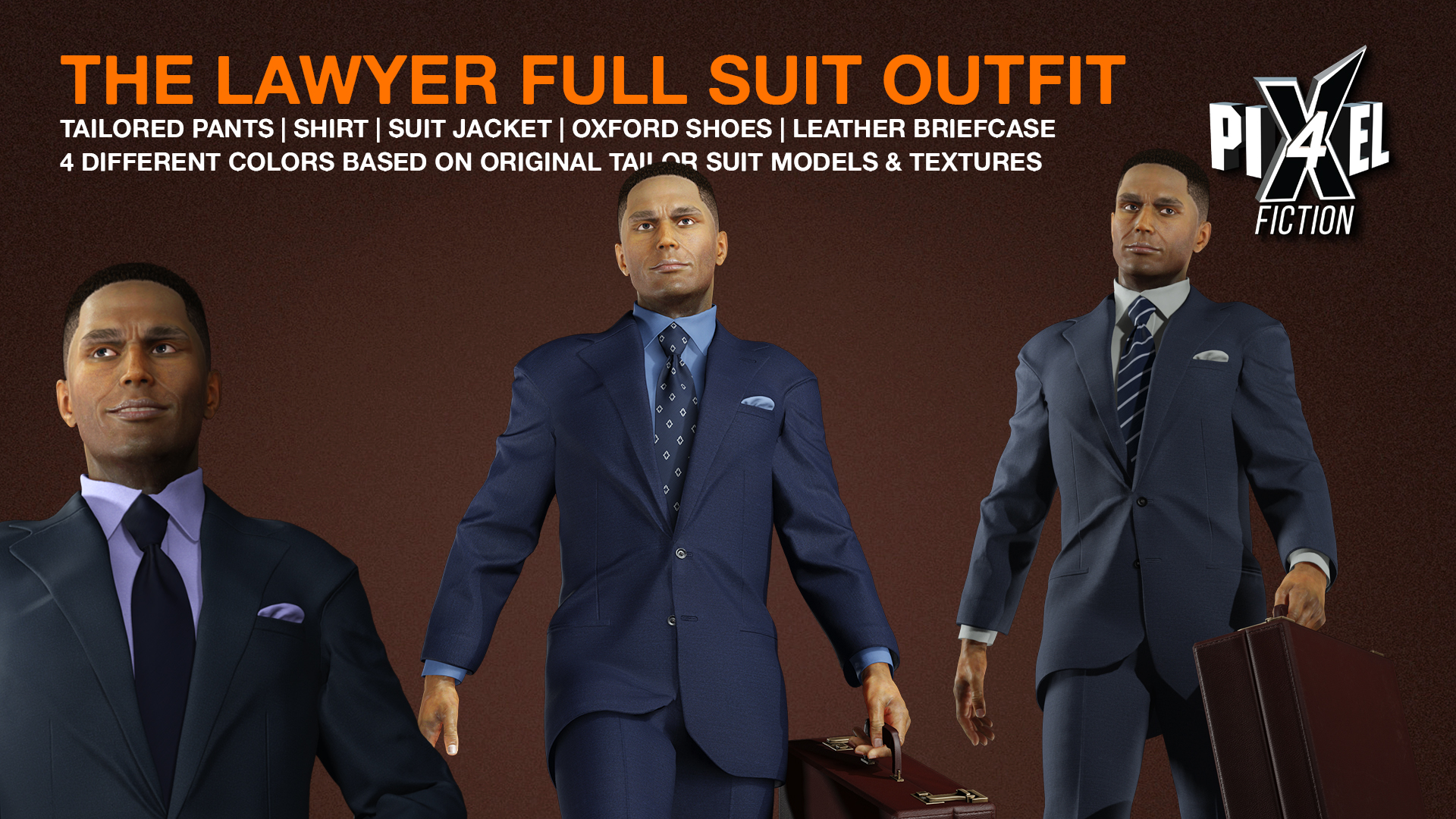 The Lawyer - Full Suit Outfit - Character Creator/Outfit - Reallusion ...