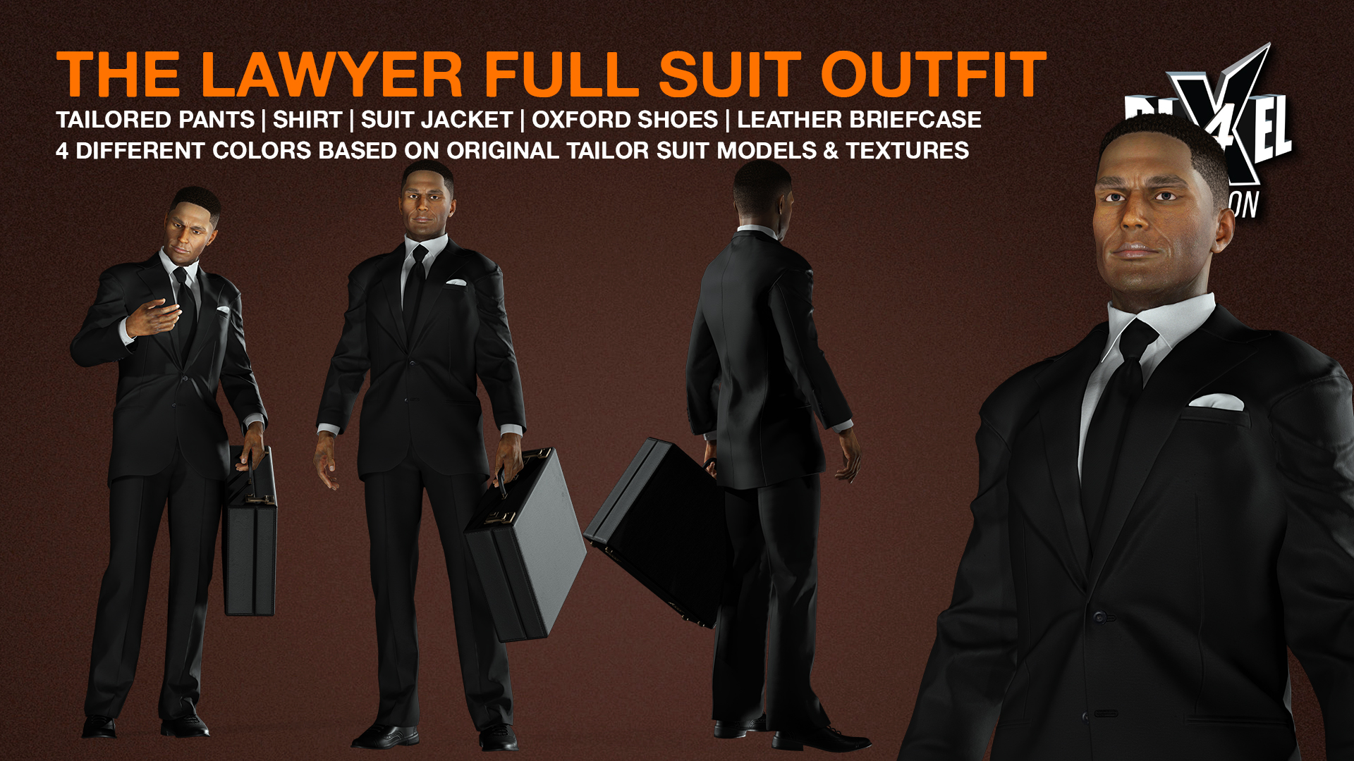 The Lawyer - Full Suit Outfit - Character Creator/Outfit - Reallusion ...