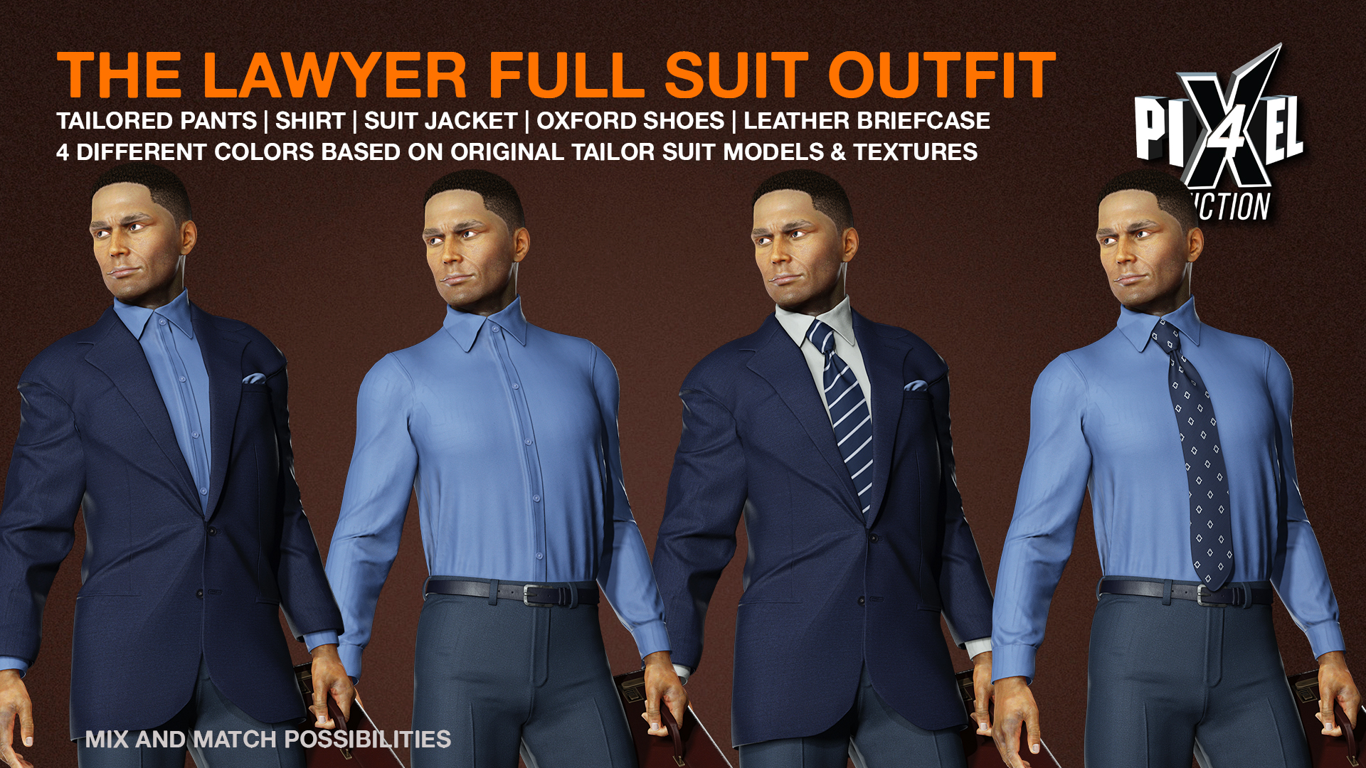 The Lawyer - Full Suit Outfit - Character Creator/Outfit - Reallusion ...