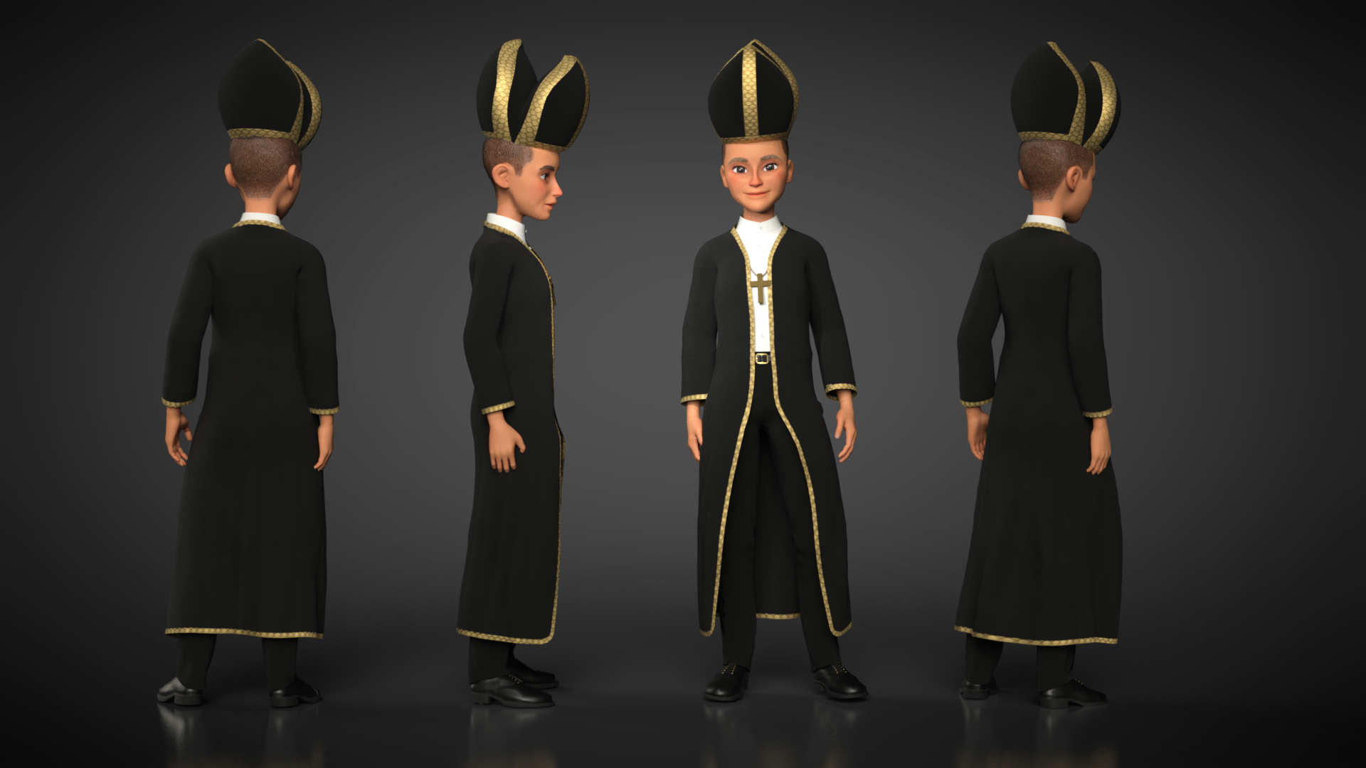 Toon N Priest & Clergy - Character Creator/Outfit - Reallusion Content ...