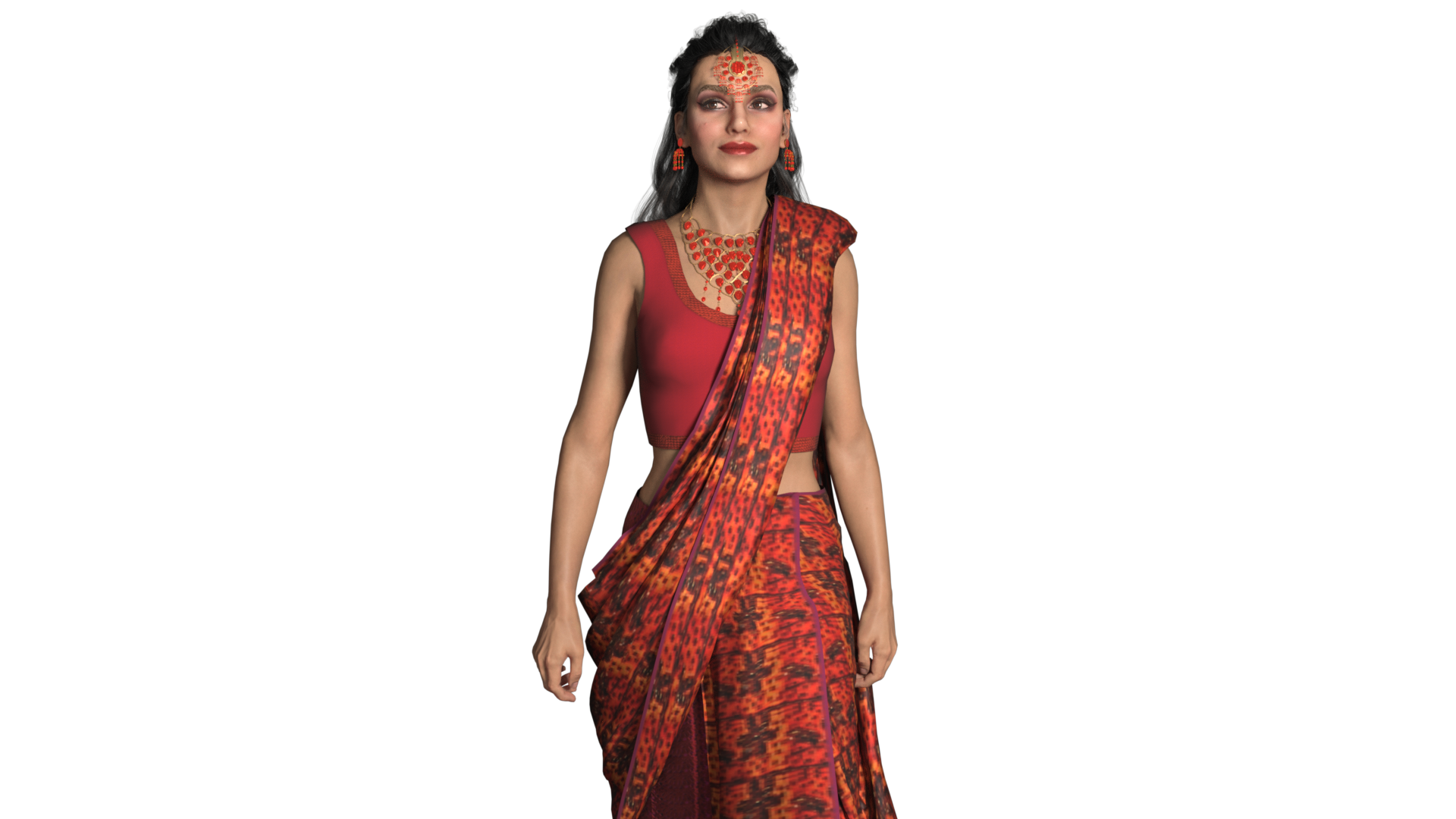 Indian Saree - Character Creator/Outfit - Reallusion Content Store
