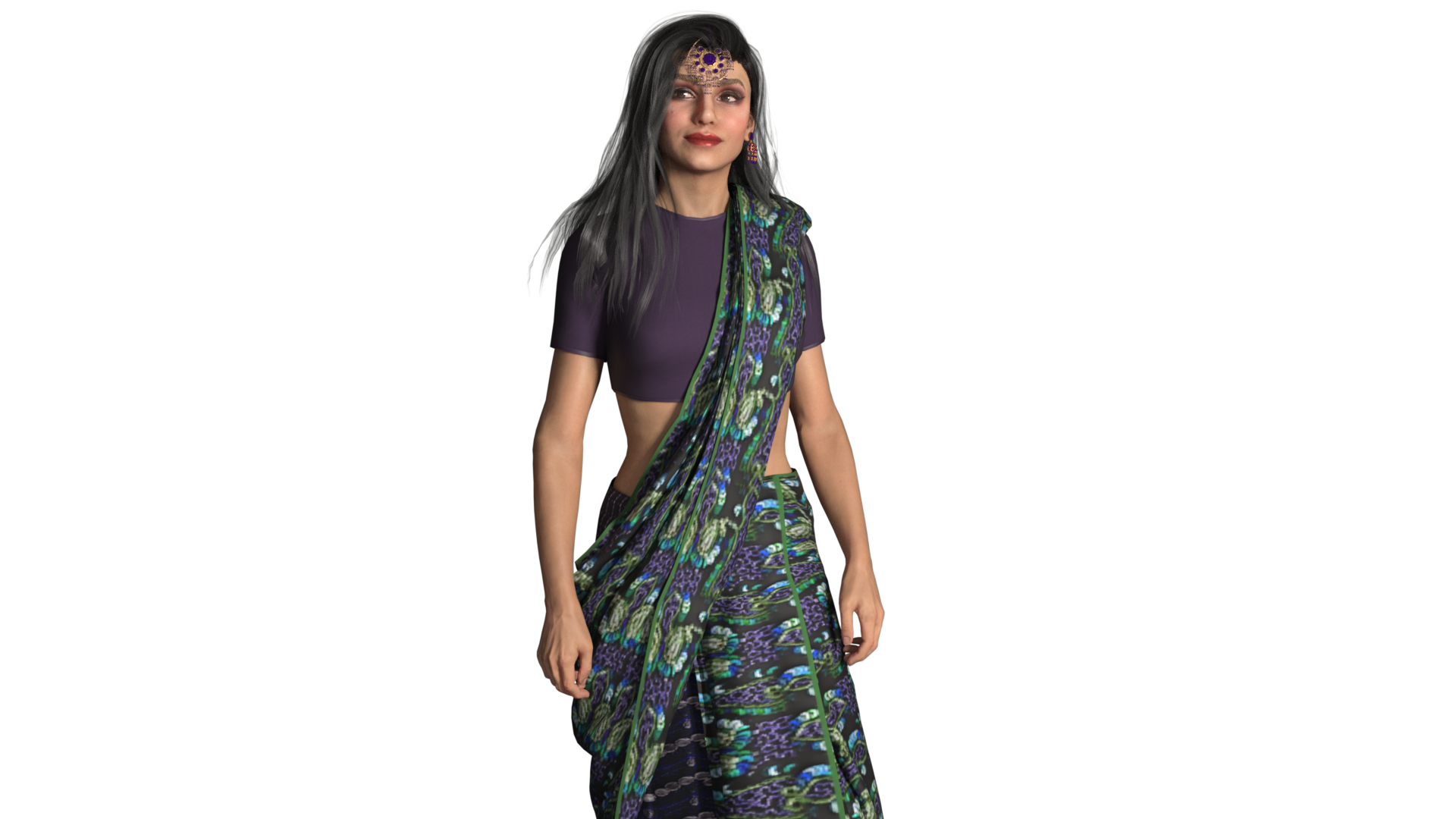 Indian Saree - Character Creator/Outfit - Reallusion Content Store