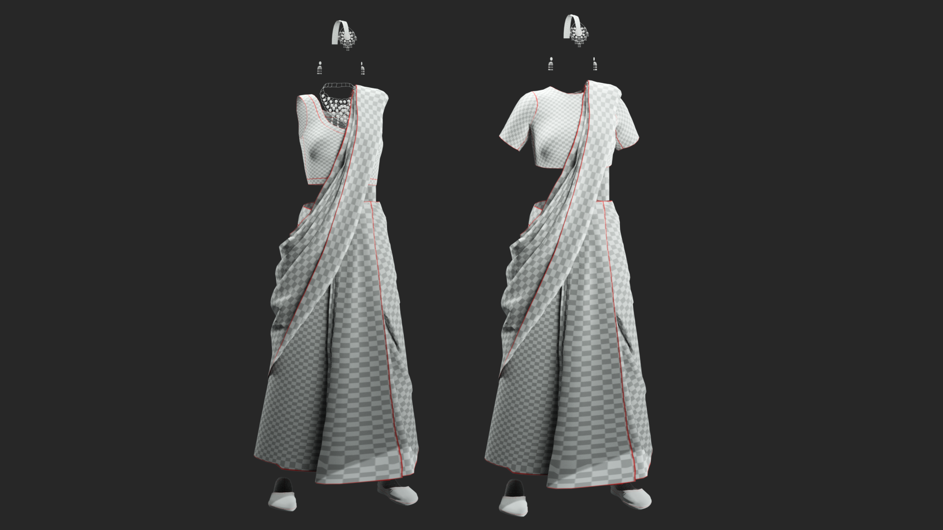 Indian Saree - Character Creator/Outfit - Reallusion Content Store