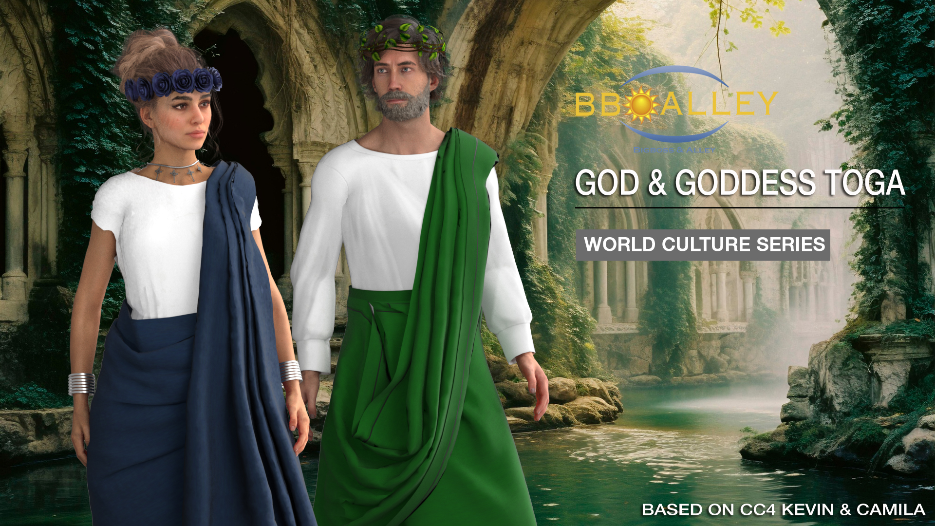 God & Goddess Toga - Character Creator/Outfit - Reallusion Content Store