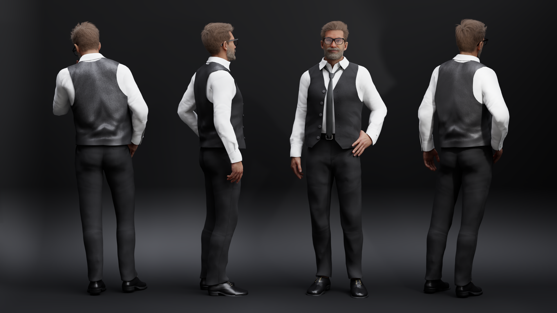Slim Pant & Vest - Character Creator/Outfit - Reallusion Content Store
