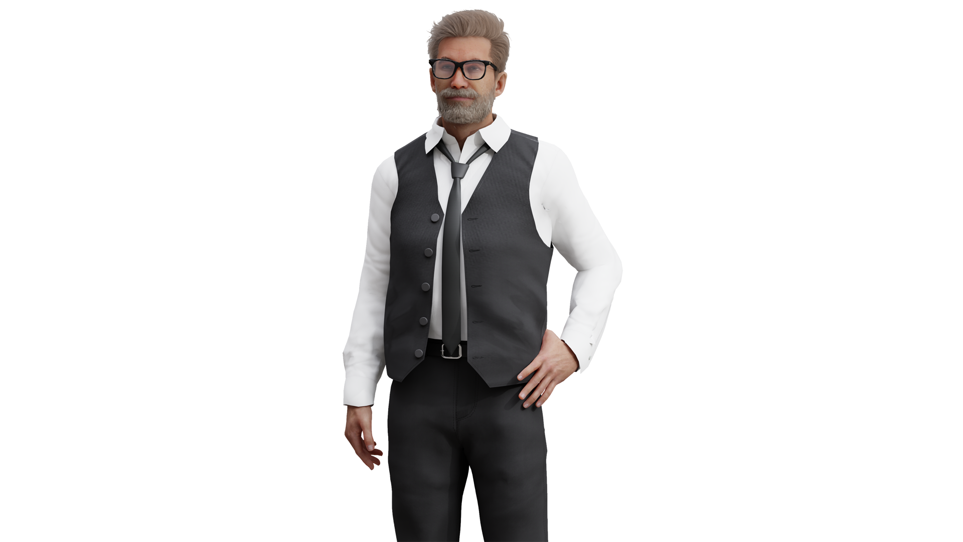 Slim Pant & Vest - Character Creator/Outfit - Reallusion Content Store