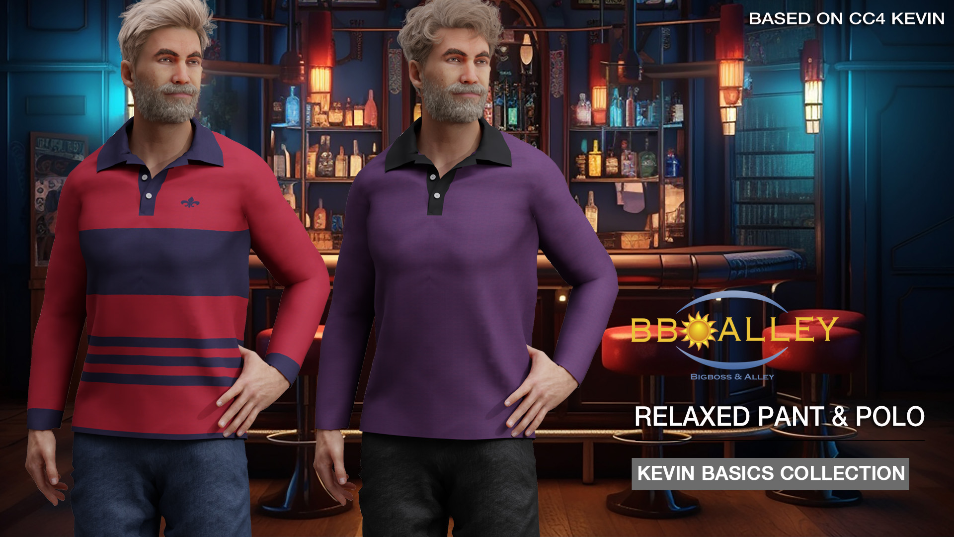 Relaxed Pant & Polo - Character Creator/Outfit - Reallusion Content Store