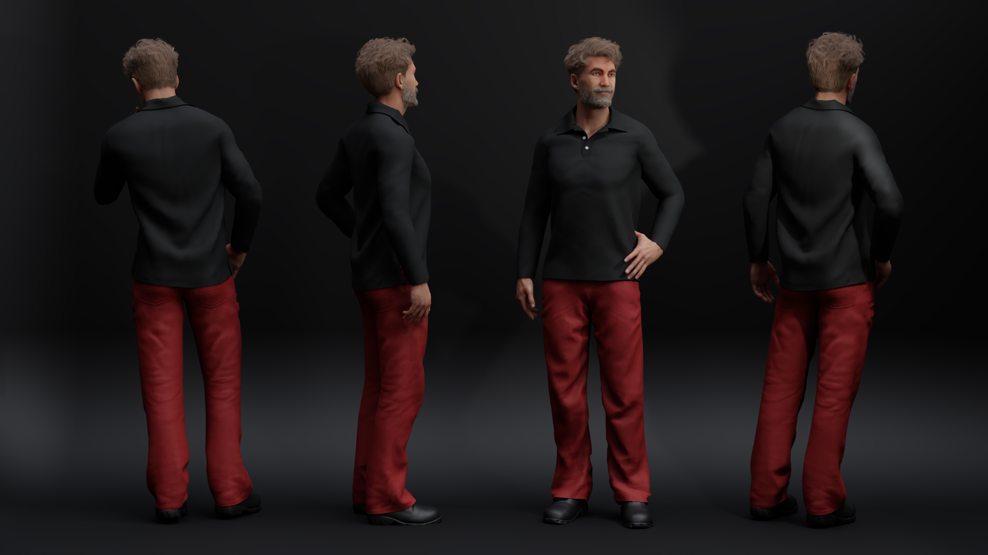 Relaxed Pant & Polo - Character Creator/Outfit - Reallusion Content Store