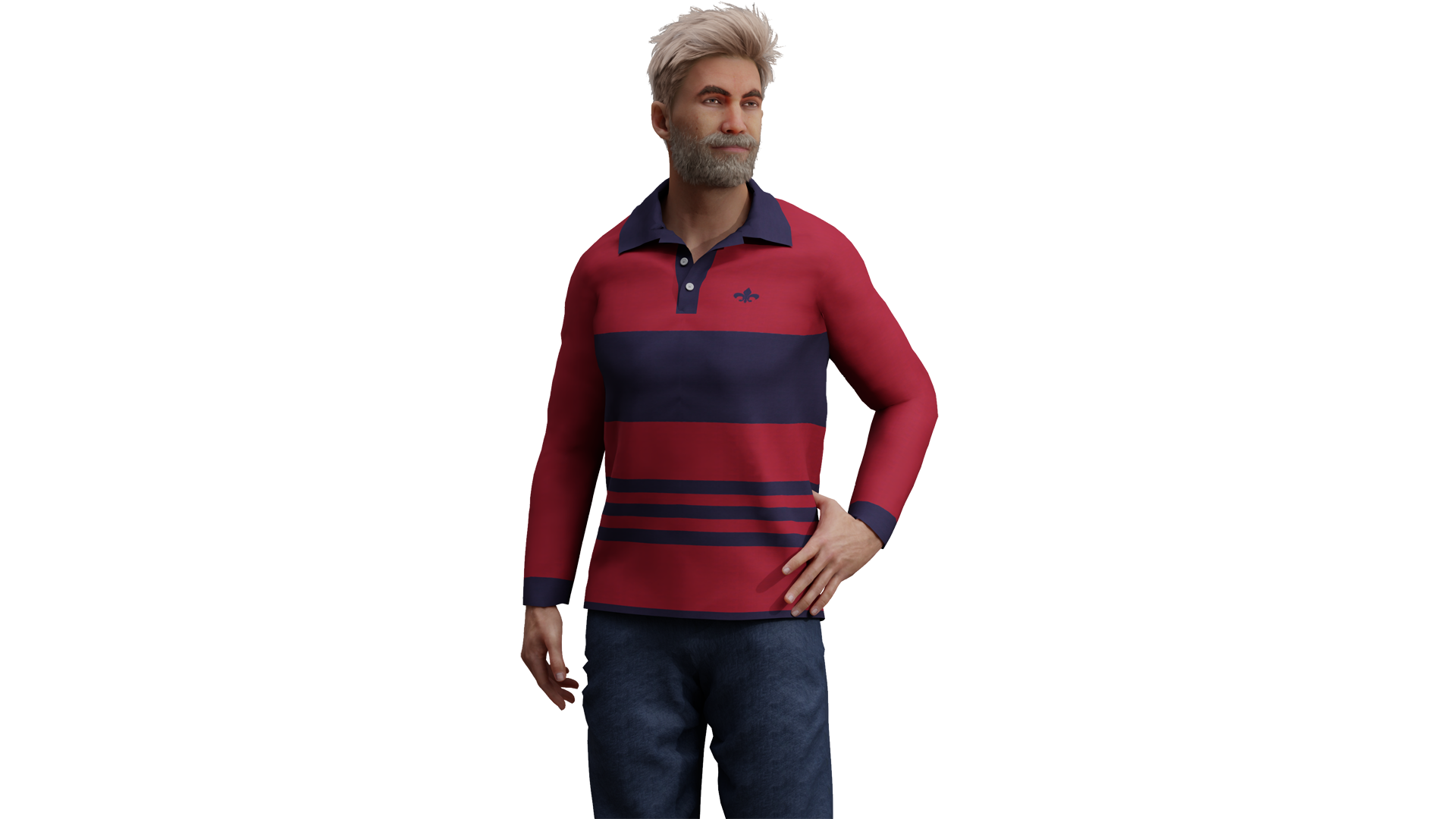 Relaxed Pant & Polo - Character Creator/Outfit - Reallusion Content Store