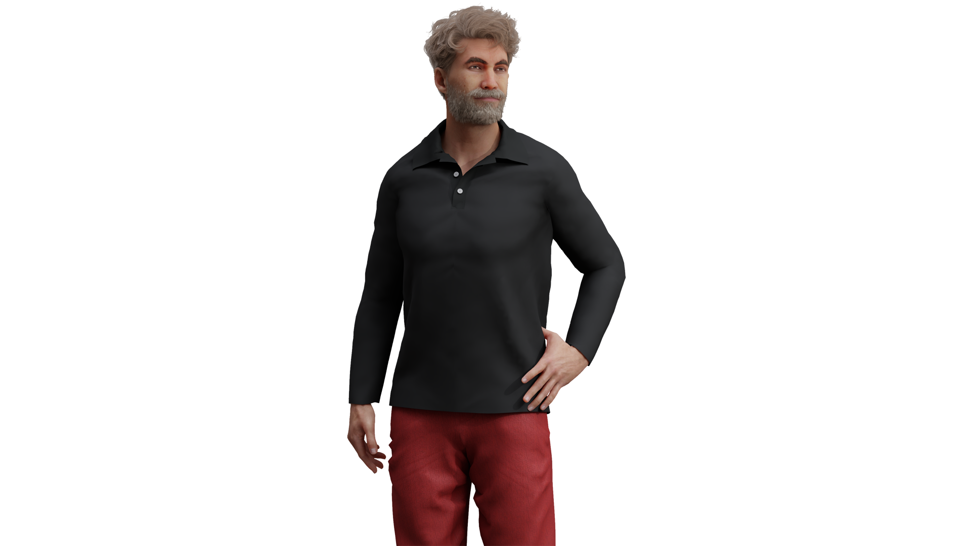 Relaxed Pant & Polo - Character Creator/Outfit - Reallusion Content Store
