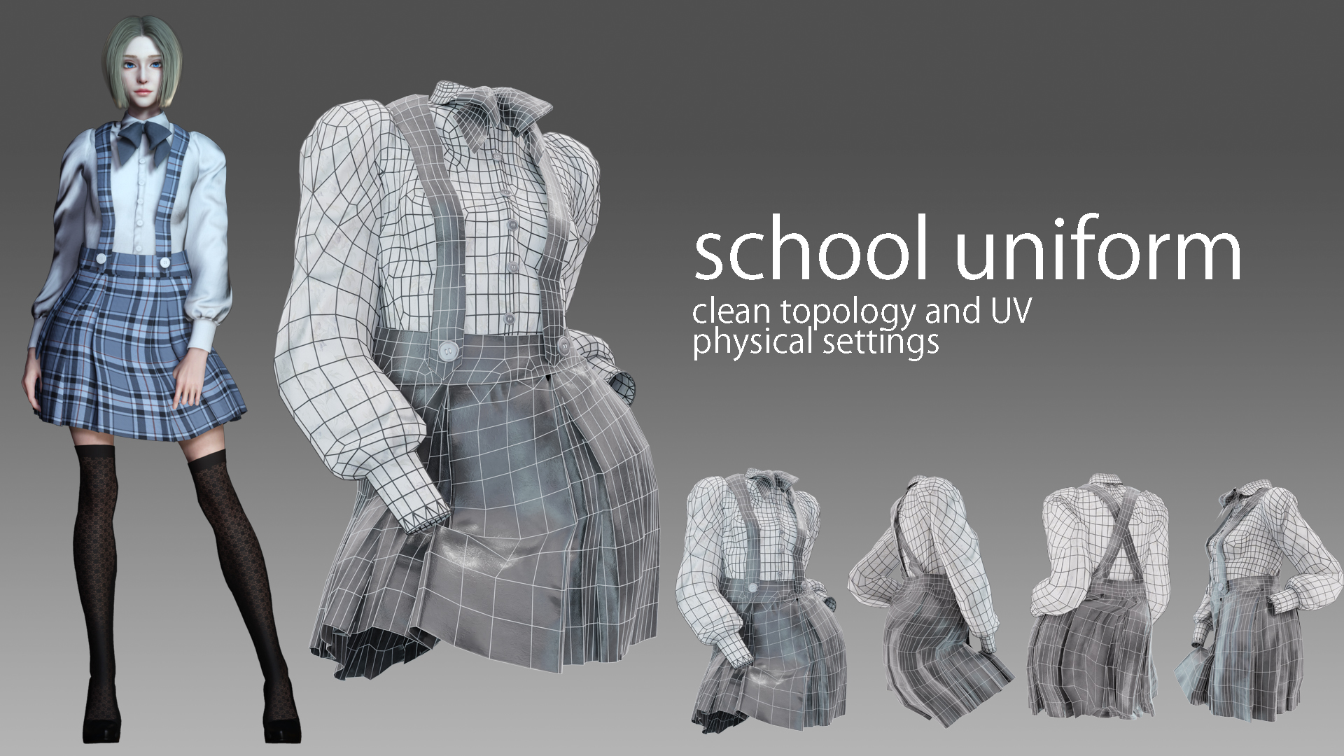 School uniform - Character Creator/Outfit - Reallusion Content Store
