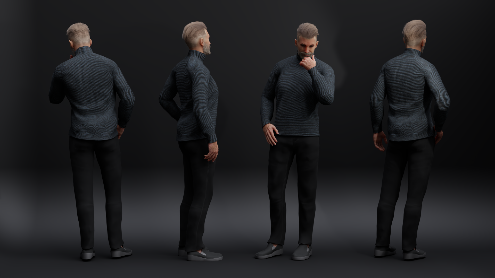 SS Shirt & Turtleneck - Character Creator/Outfit - Reallusion Content Store
