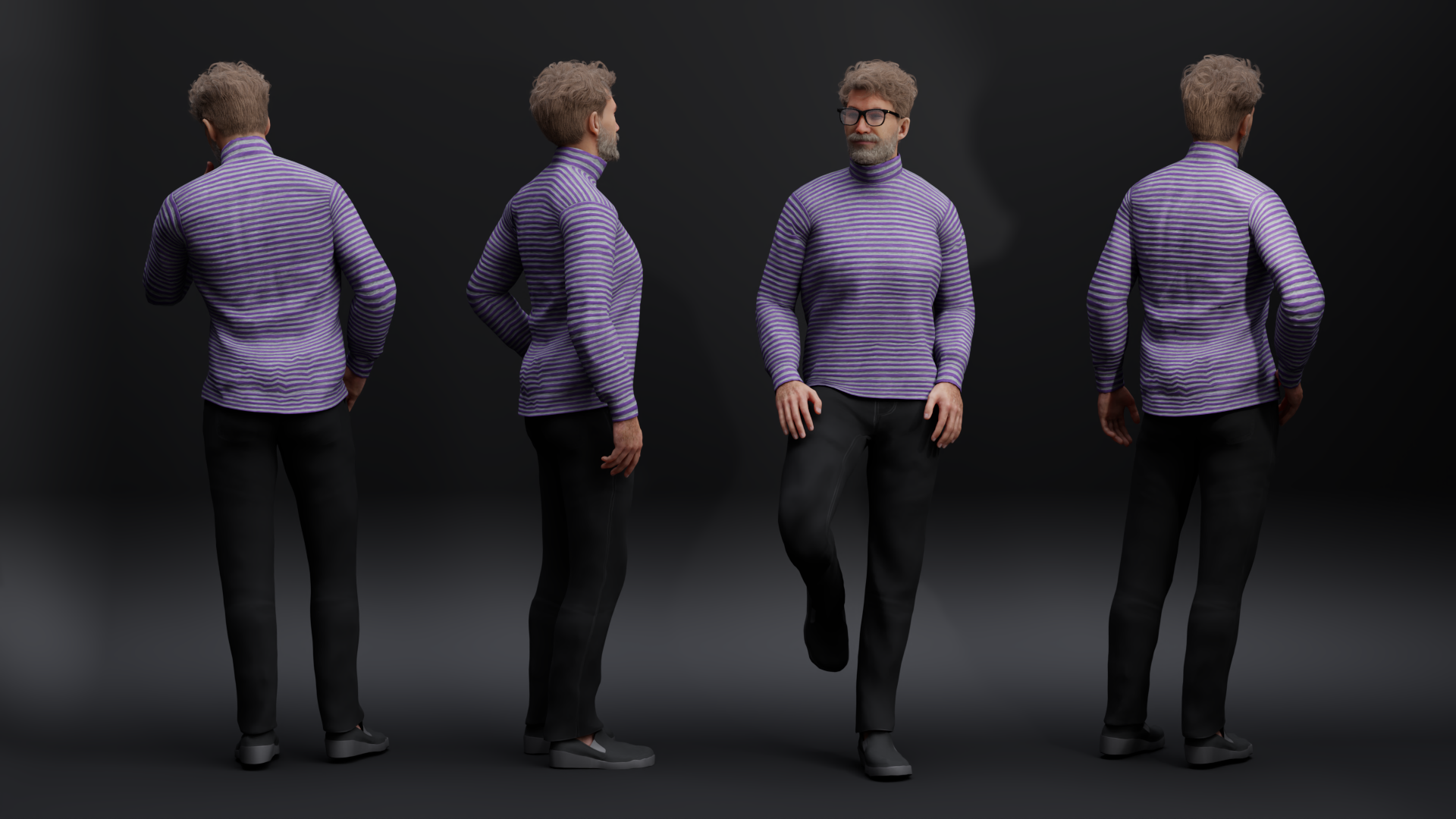 SS Shirt & Turtleneck - Character Creator/Outfit - Reallusion Content Store