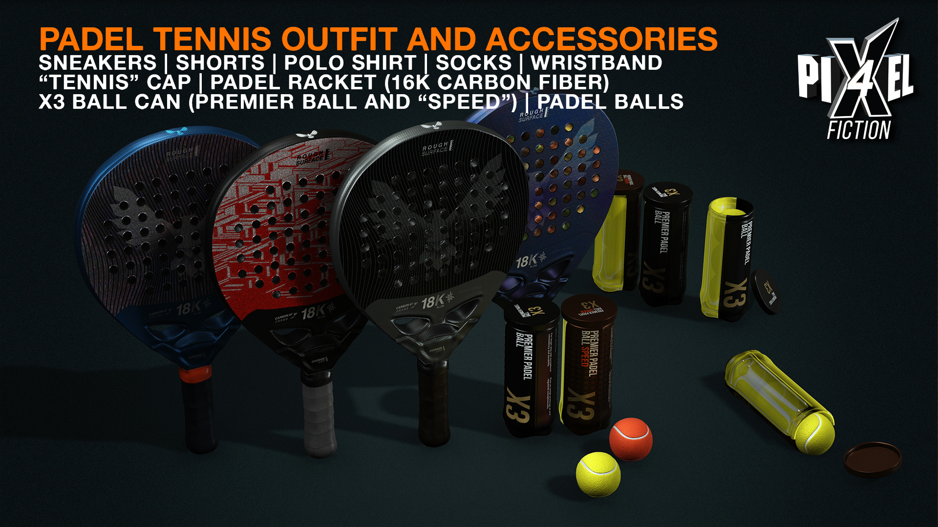 Padel Full Outfit for Men - Character Creator/Outfit - Reallusion ...