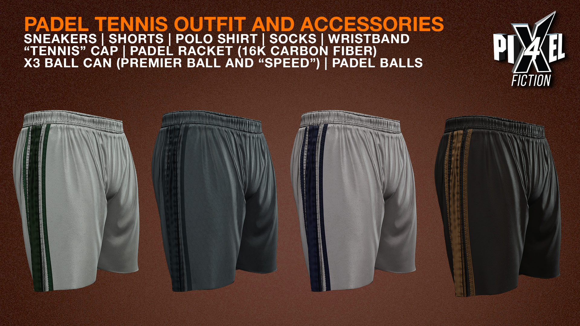 Padel Full Outfit for Men - Character Creator/Outfit - Reallusion ...