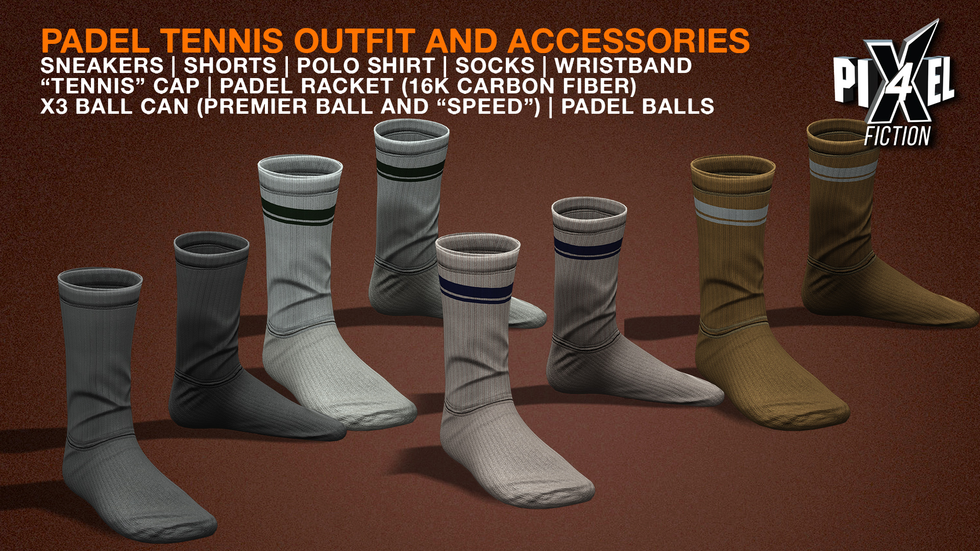 Padel Full Outfit for Men - Character Creator/Outfit - Reallusion ...
