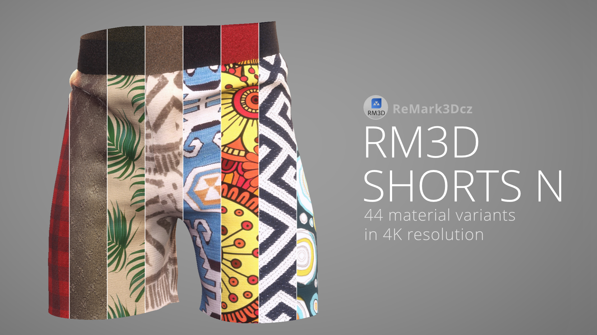 RM3D Shorts N (44 variations) - Character Creator/Outfit - Reallusion Content Store
