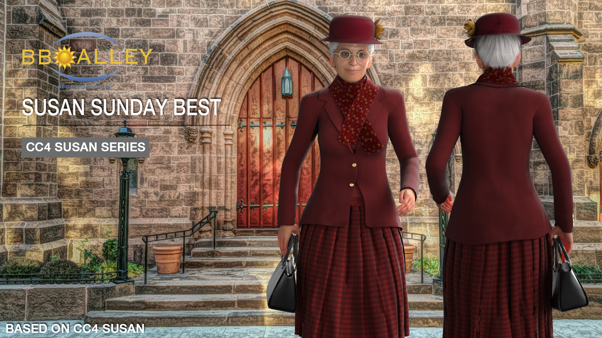 Susan Sunday Best - Character Creator/Outfit - Reallusion Content Store