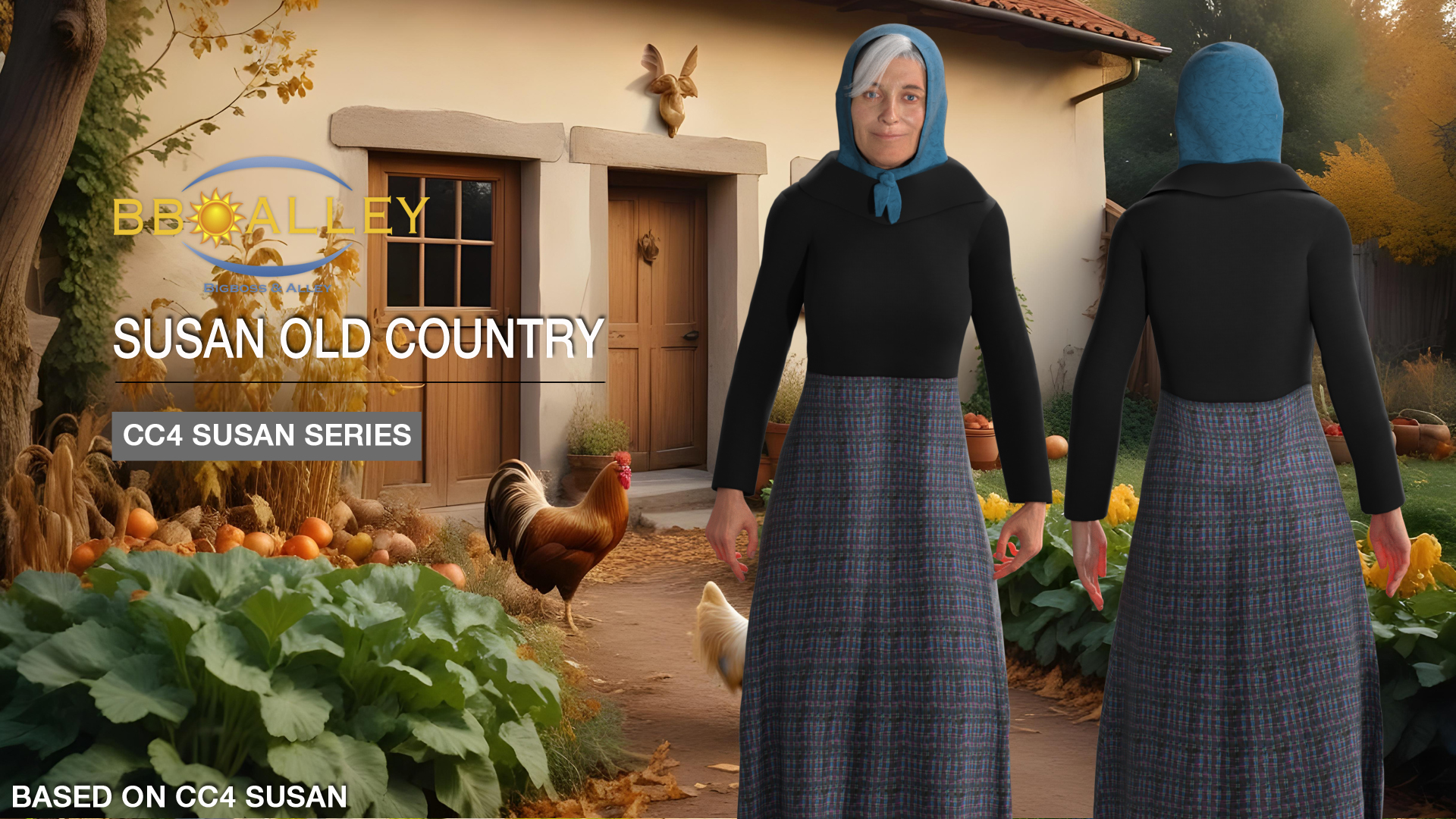 Susan Old Country - Character Creator/Outfit - Reallusion Content Store