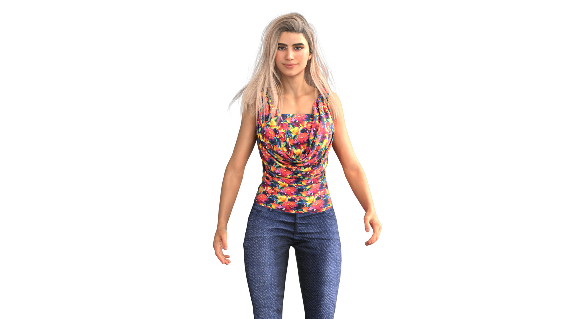 Cowl Neck Shirt - Character Creator/Outfit - Reallusion Content Store