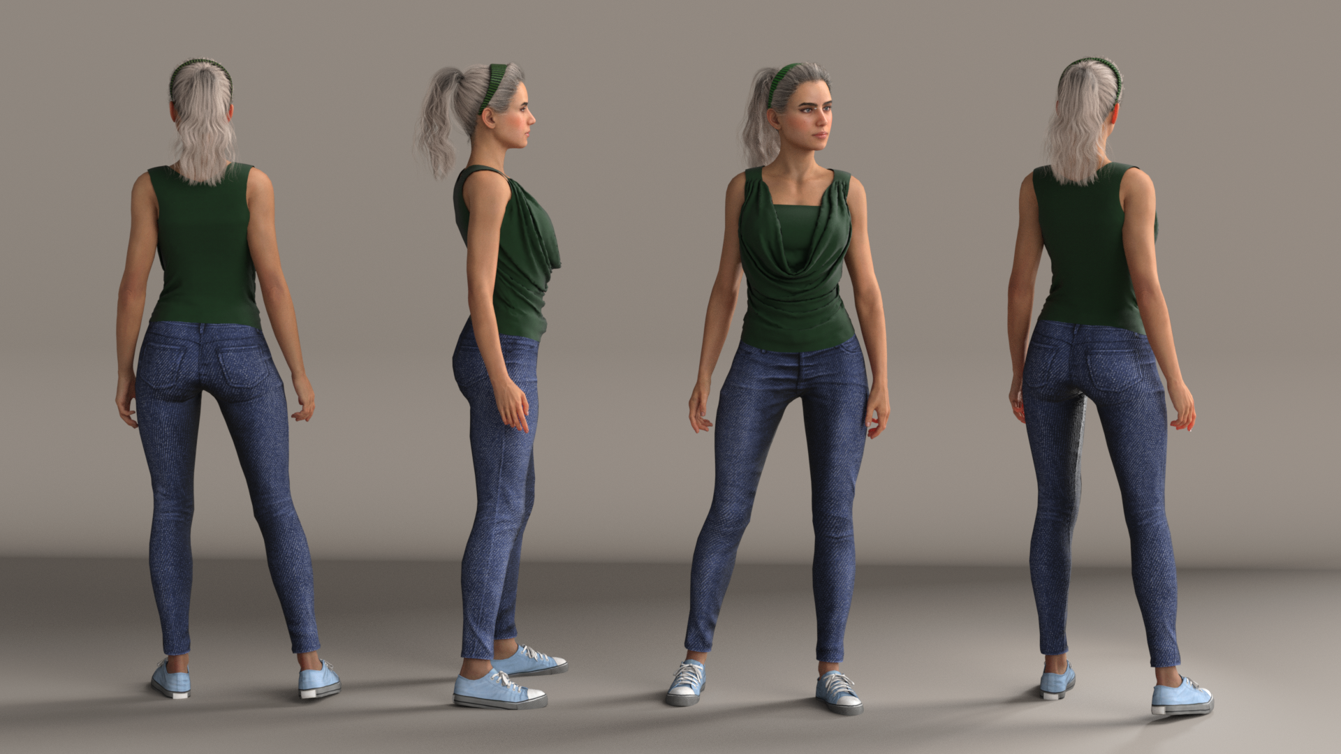 Cowl Neck Shirt - Character Creator/Outfit - Reallusion Content Store