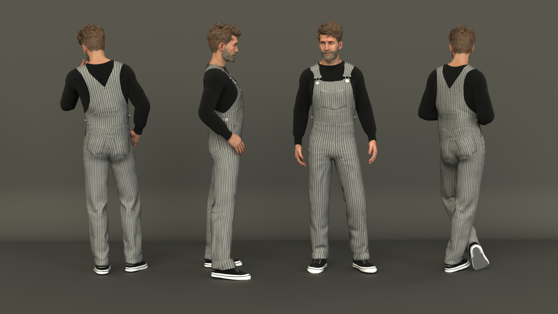 Kevin Working Overalls - Character Creator/Outfit - Reallusion Content ...