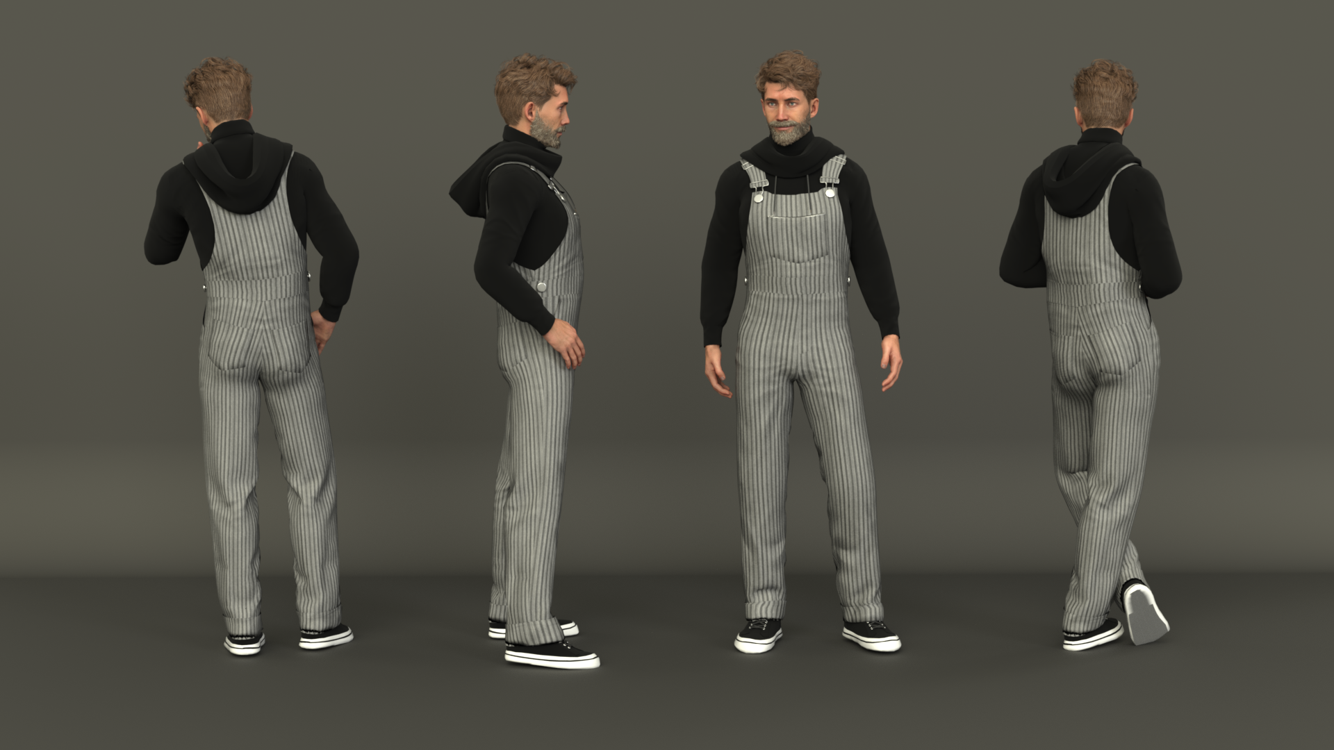 Kevin Working Overalls - Character Creator/Outfit - Reallusion Content ...