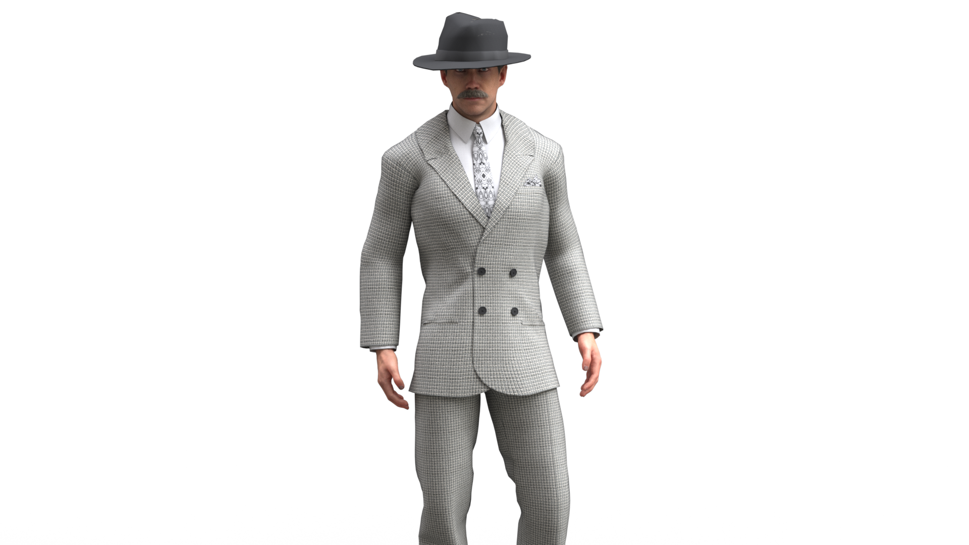 Kevin 1940 Suit - Character Creator/Outfit - Reallusion Content Store