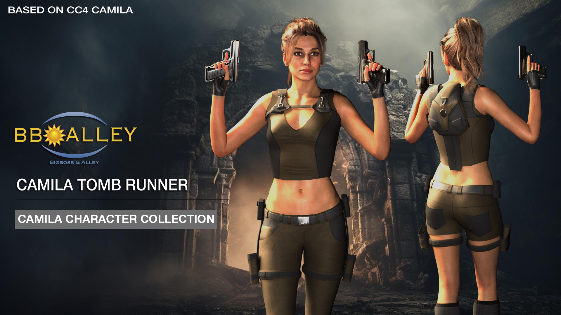 Camila Tomb Runner - Character Creator/Outfit - Reallusion Content Store
