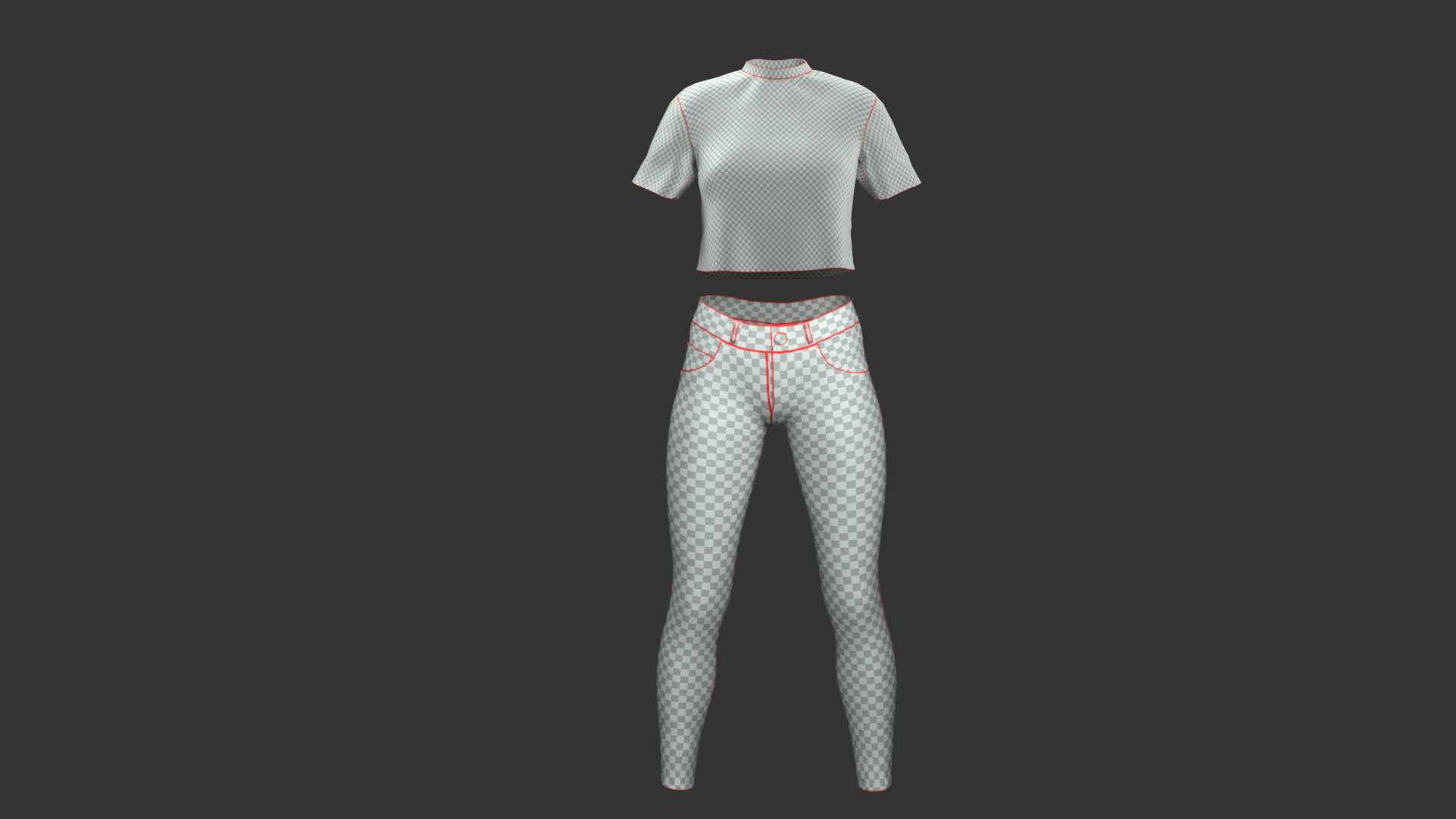 Camila Cropped T & Tight Jean - Character Creator/Outfit - Reallusion ...