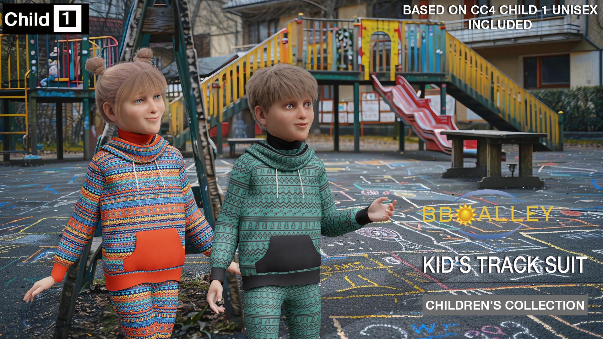Kid's Track Suit & Child 1 Combo - Character Creator/Outfit ...