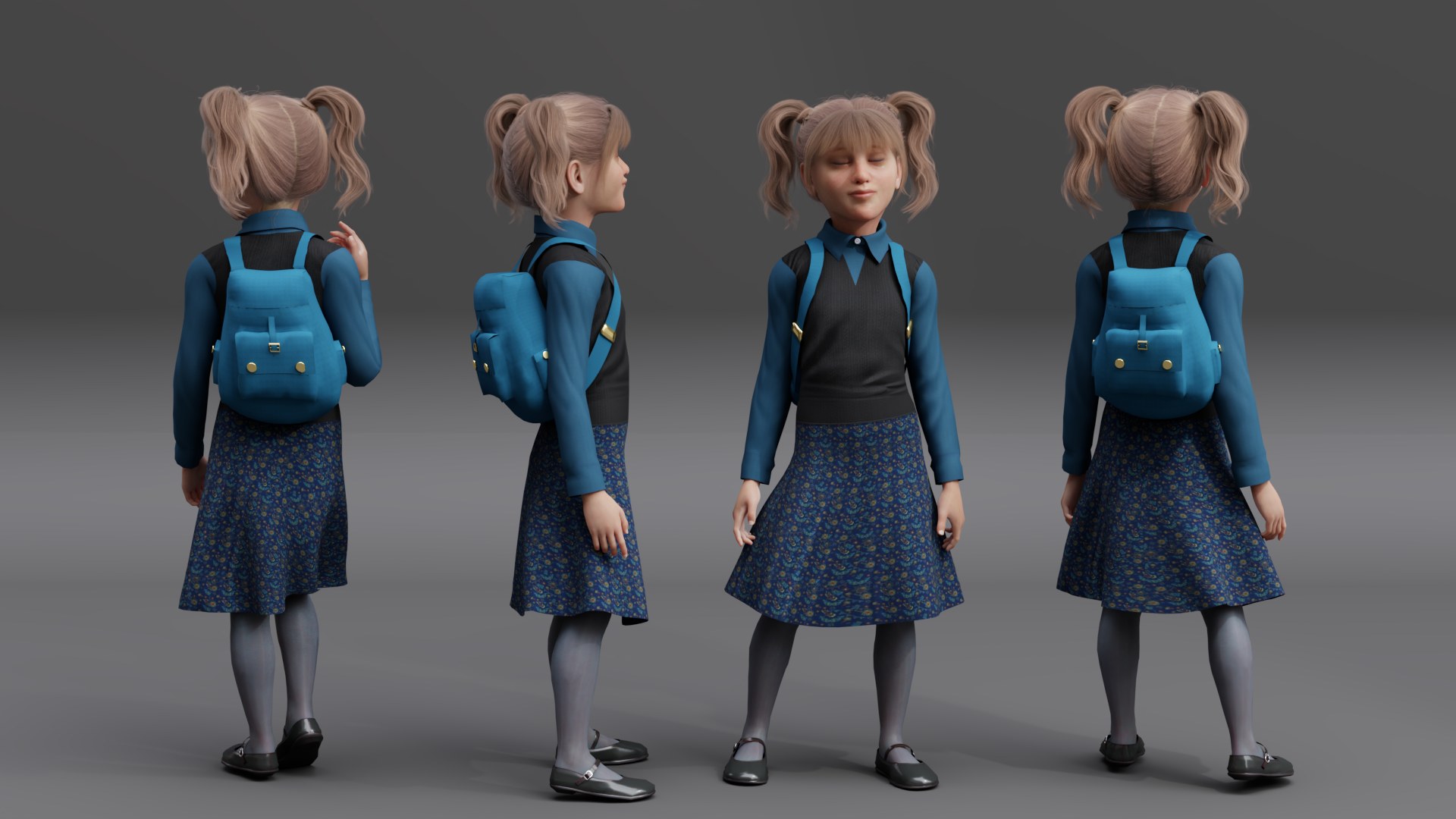 Kids Dress-Jumper - Character Creator/Outfit - Reallusion Content Store
