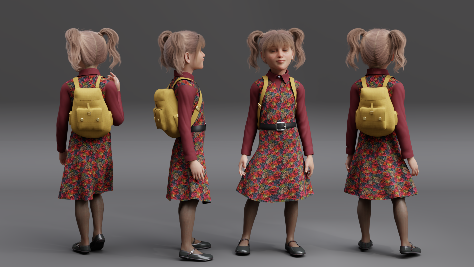 Kids Dress-Jumper - Character Creator/Outfit - Reallusion Content Store