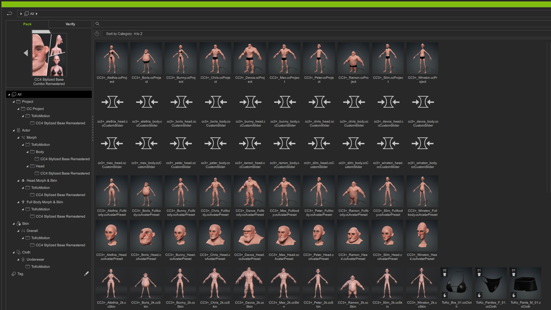 CC4 Stylized Base Combo Remastered - Character Creator/Morph ...