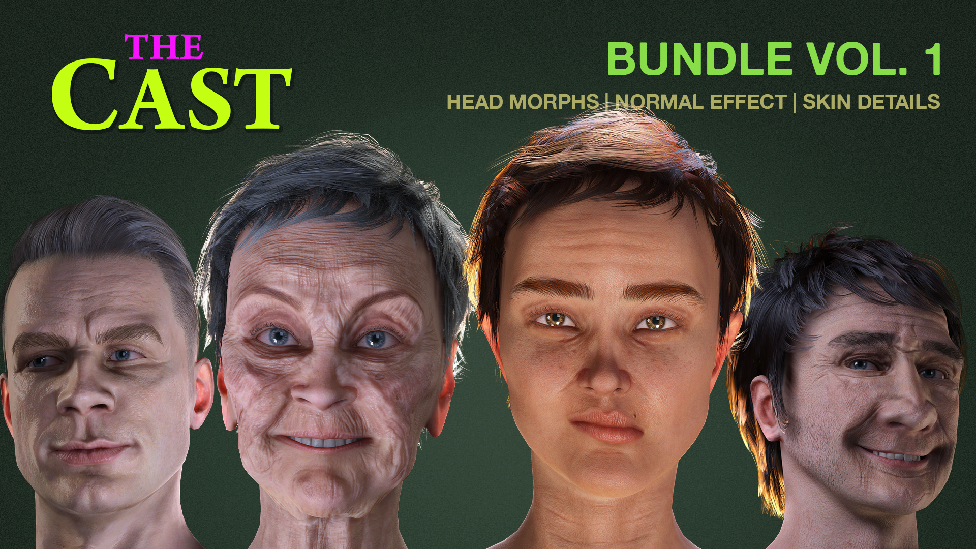 The Cast Bundle Vol.1 - Character Creator/Morph - Reallusion Content Store