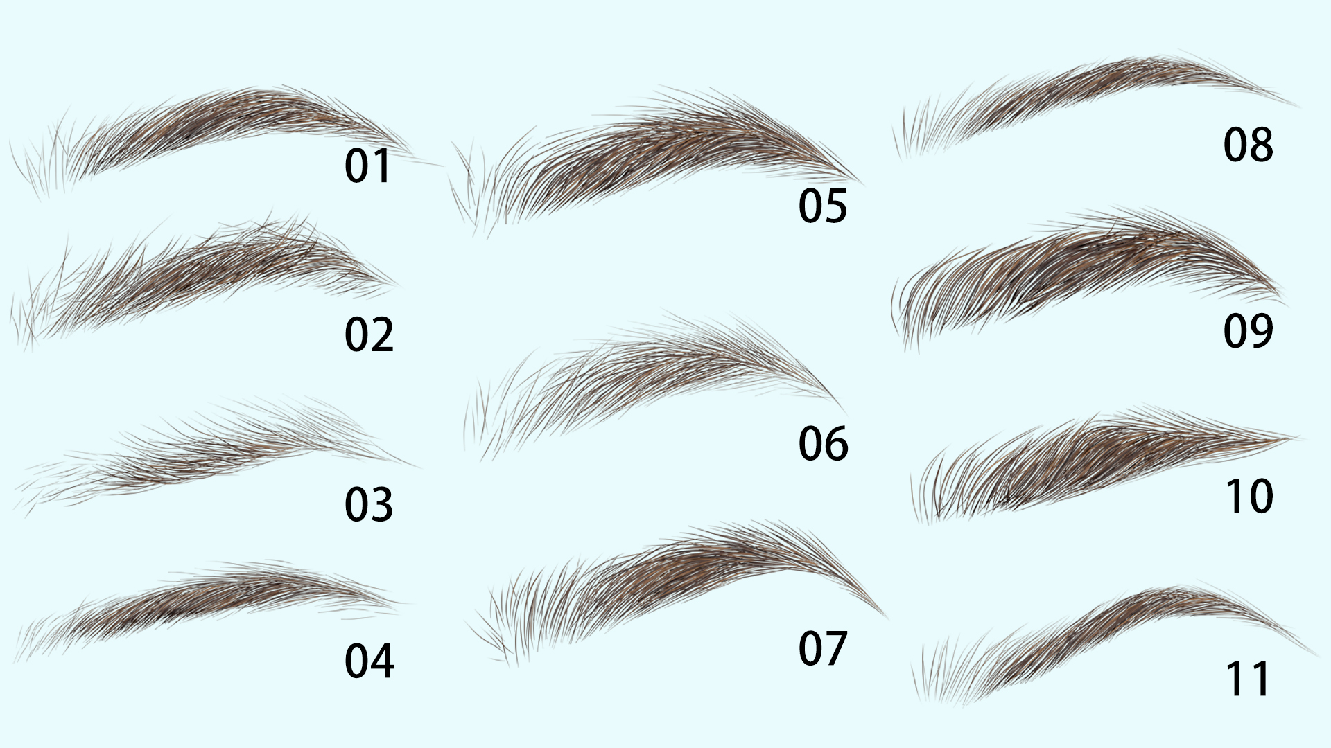 Eyebrow set11 4K - Character Creator/Skin - Reallusion Content Store