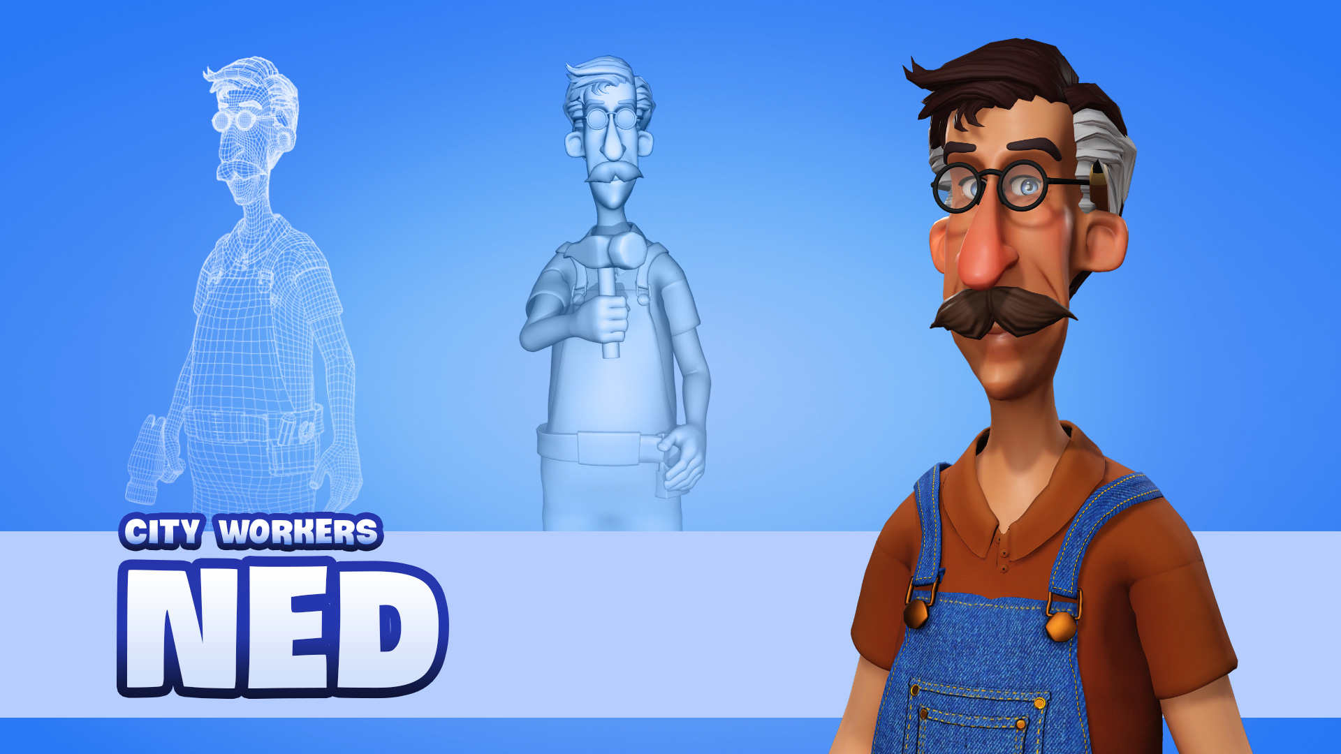 City Workers - Ned - Character Creator/Actor - Reallusion Content Store