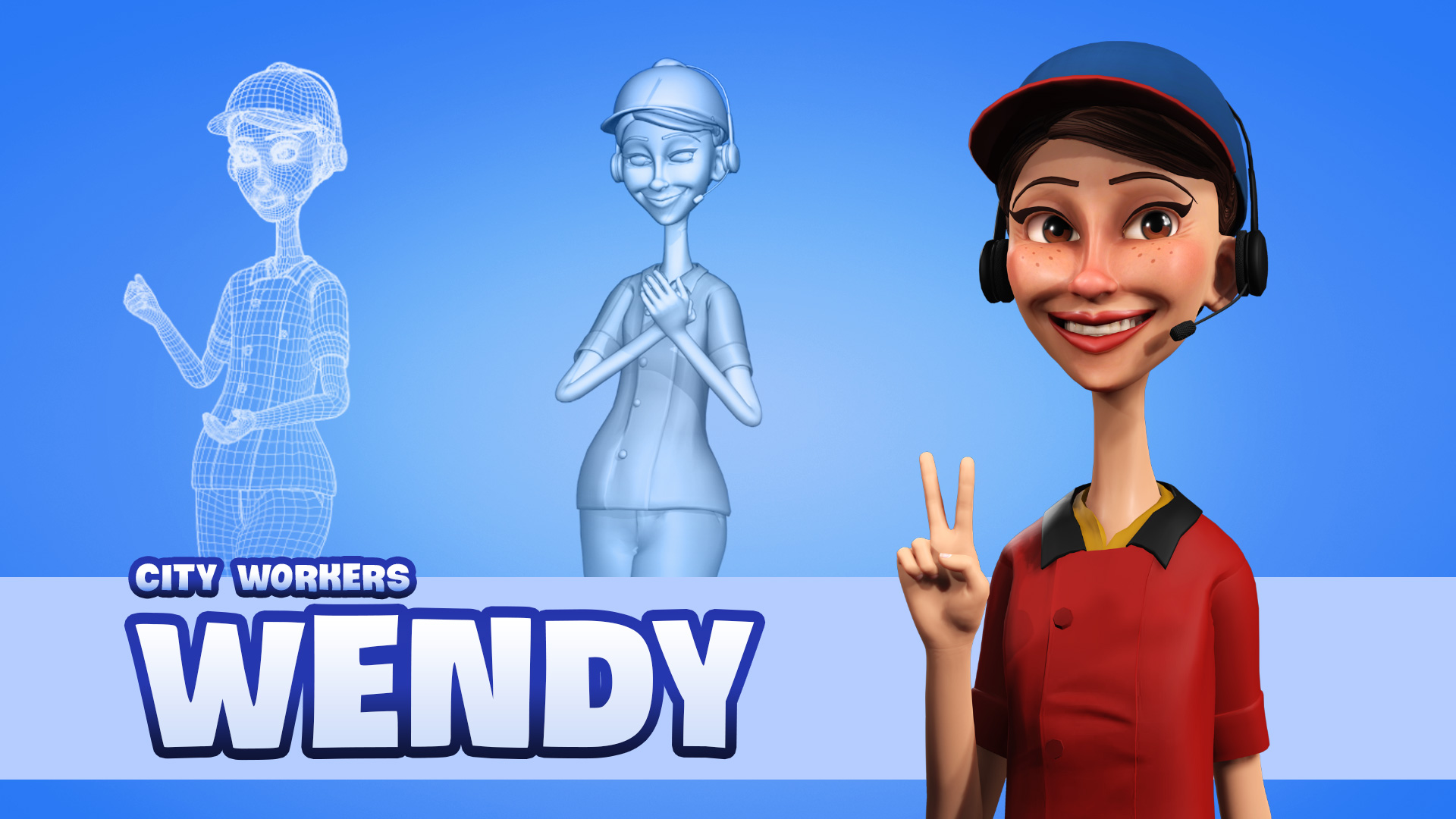 City Workers - Wendy - Character Creator/Actor - Reallusion Content Store