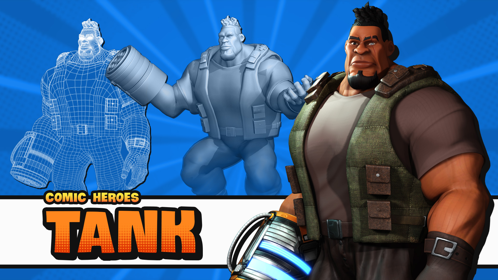 Comic Heroes - Tank - Character Creator/Actor - Reallusion Content Store